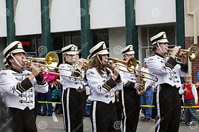 High School Marching Band Players Editorial Photography - Image of ...