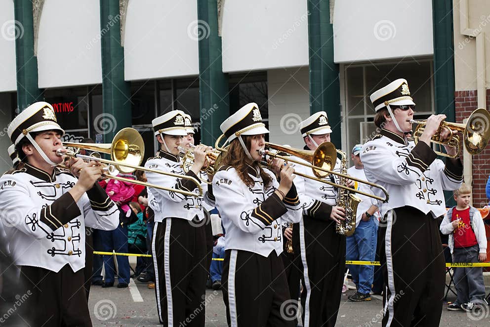 High School Marching Band Players Editorial Photography - Image of ...