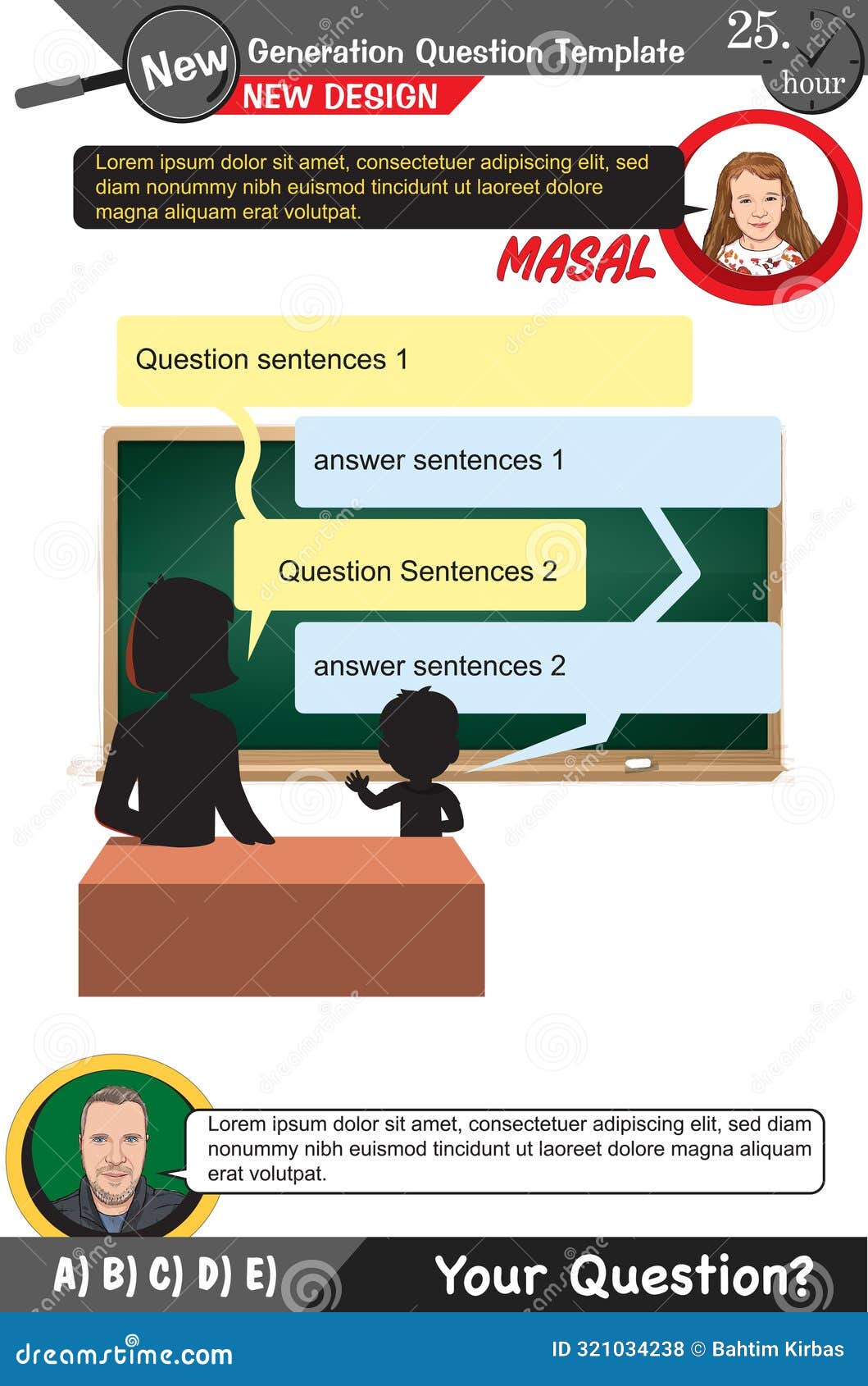 High School, Middle School, Exam Question Template, Numerical Lessons ...