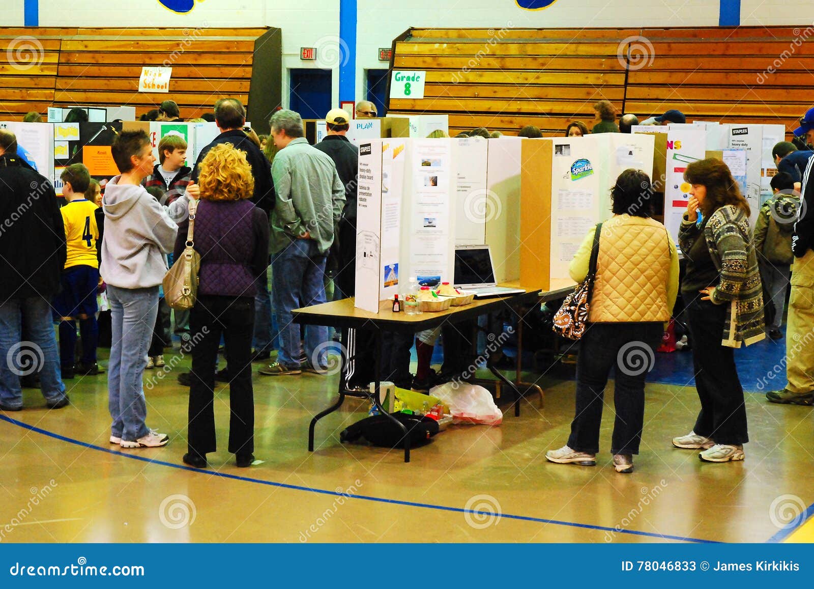 High School Science Fair editorial stock photo. Image of display - 78046833