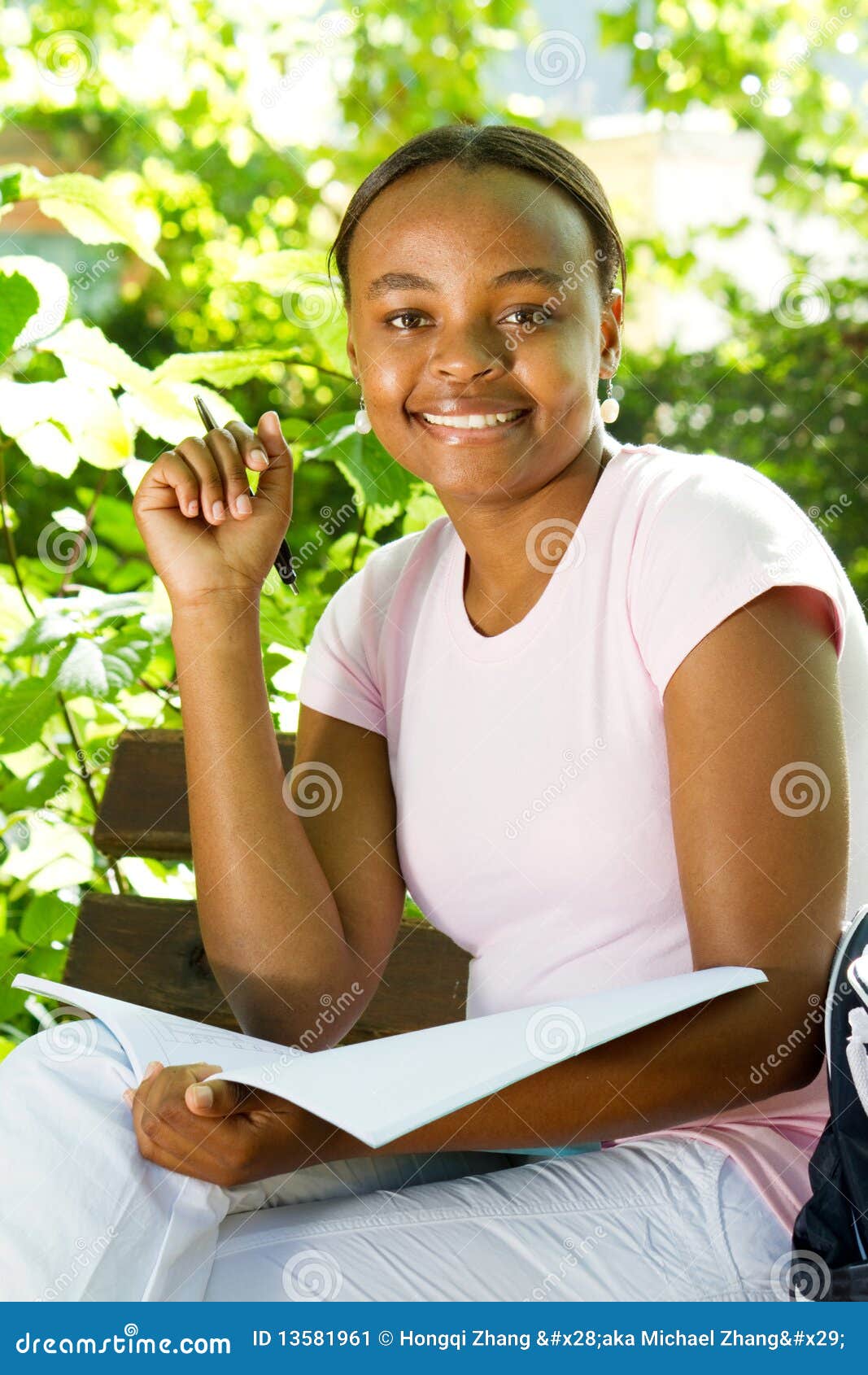 High school student stock image. Image of green, confident - 13581961