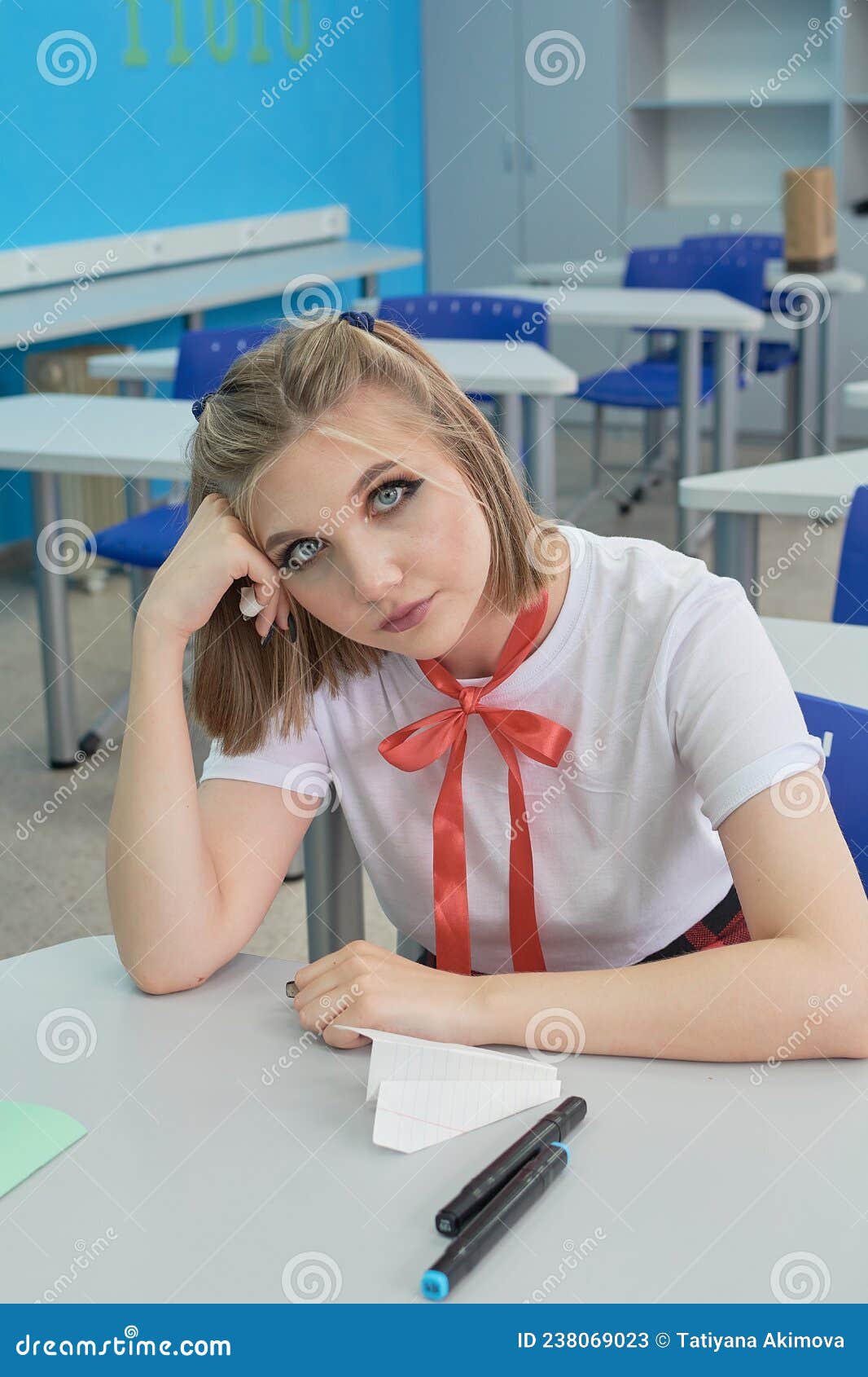 High School Student. Anime Style Stock Image - Image of japan, oriental ...