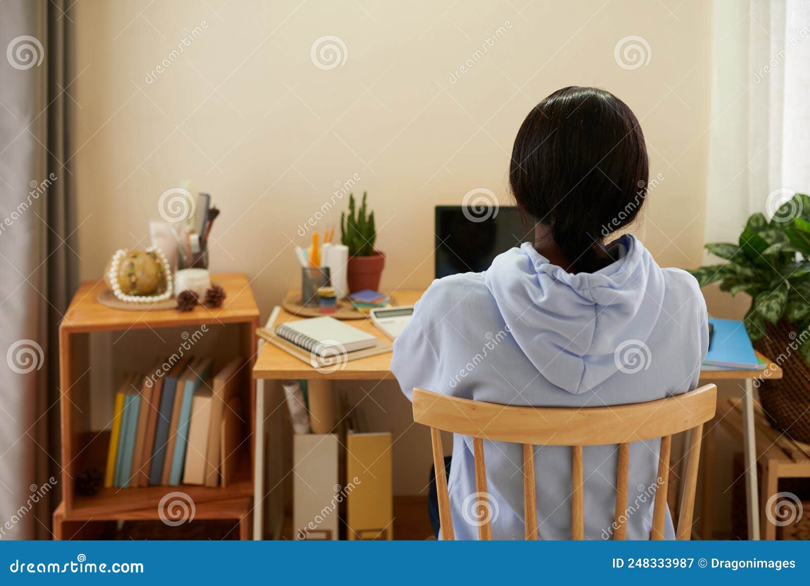 High School Student Studying Stock Image - Image of woman, programmer ...