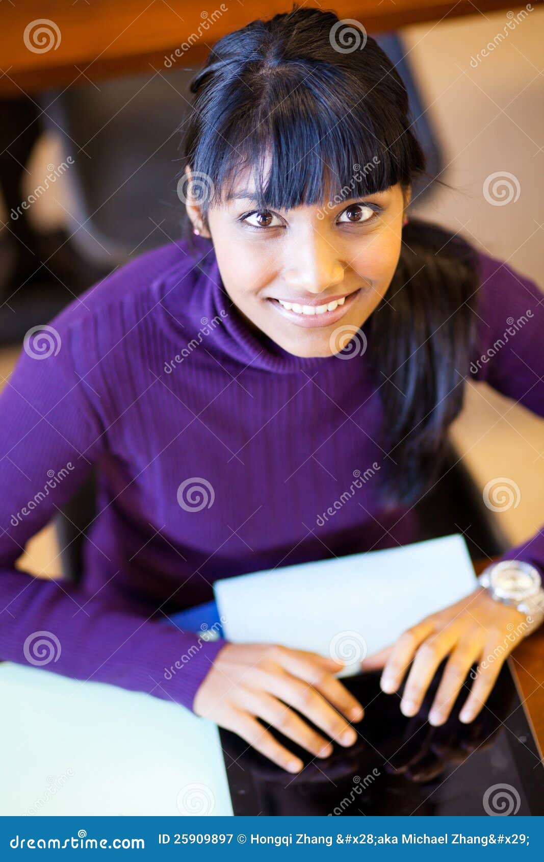 High School Student Using Tablet Computer Stock Image - Image of desk ...