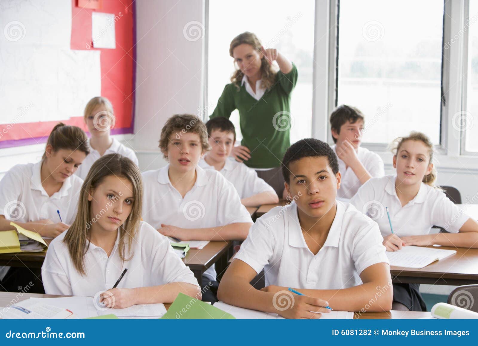 High School Students in Class Stock Photo - Image of mixed, pupils: 6081282