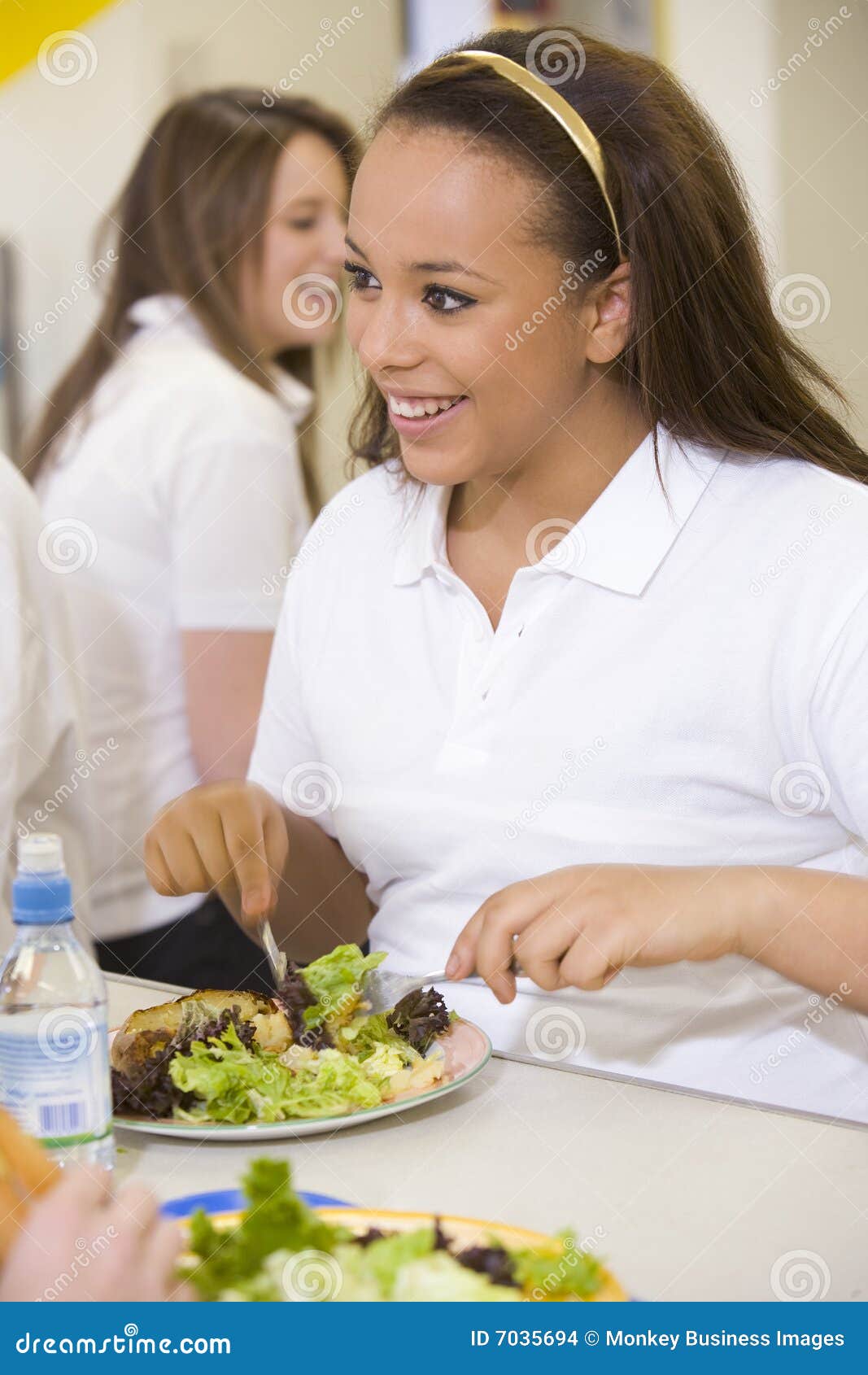 High School Students Eating Stock Photo - Image of color, cafeteria ...
