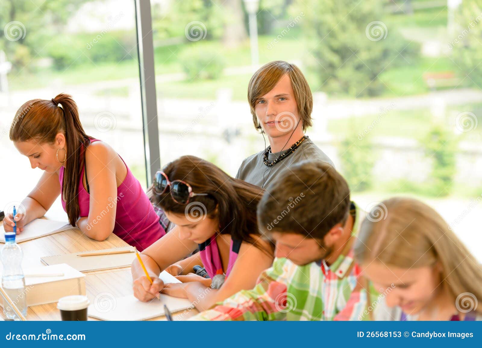 High-school Students At Lesson In Class Teens Royalty-Free Stock Photo ...