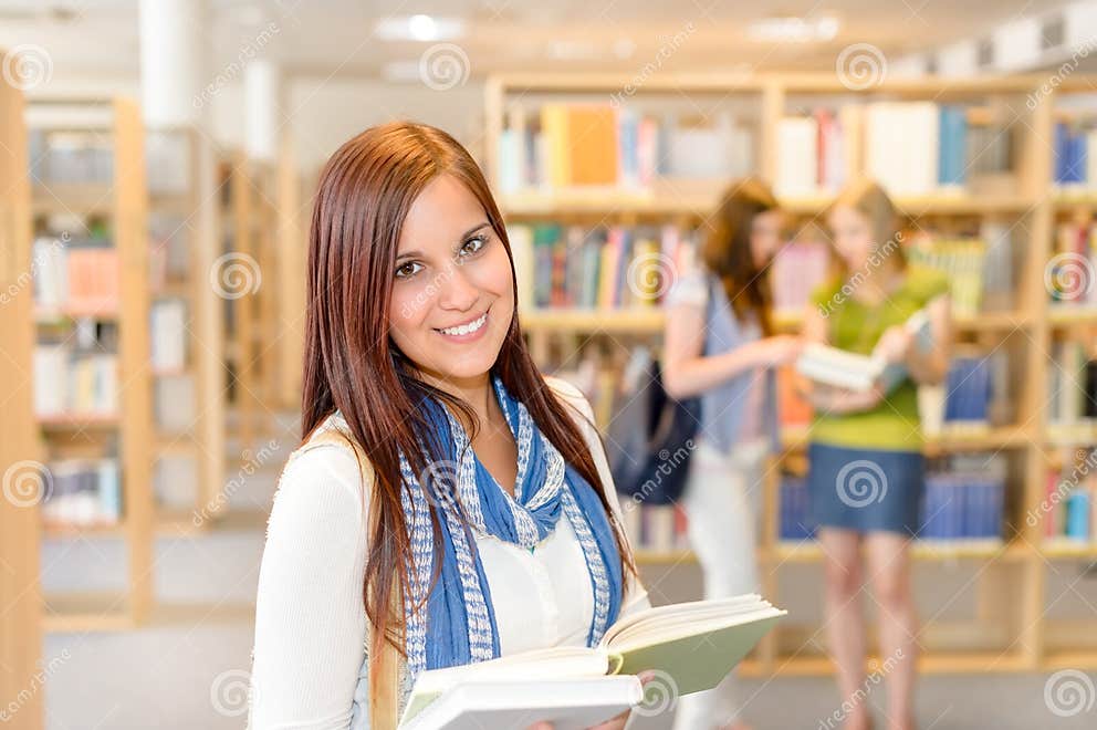 High School Students at Library Read Books Stock Image - Image of room ...
