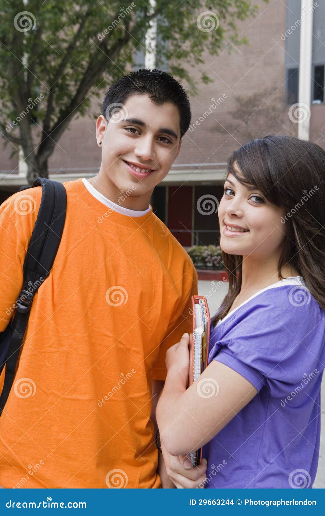 High School Students Smiling Stock Photo - Image of friends, happiness ...