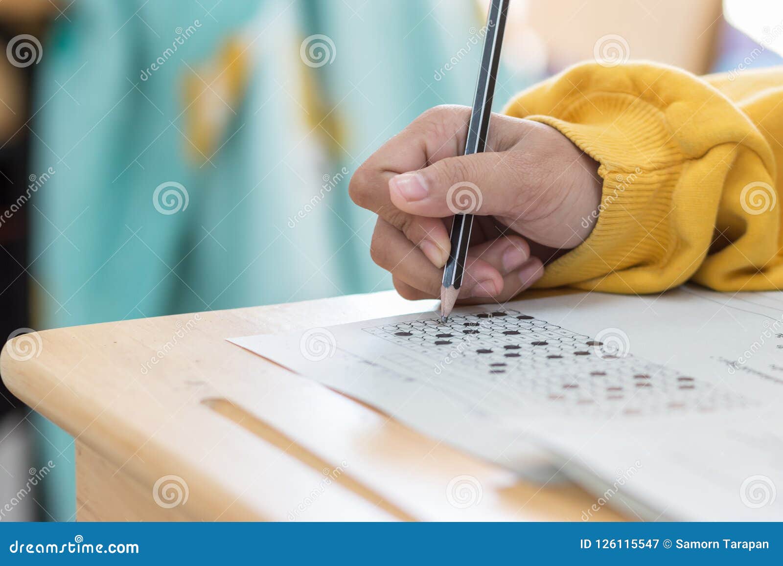High School or University Student Hands Taking Exams, Writing Ex Stock ...