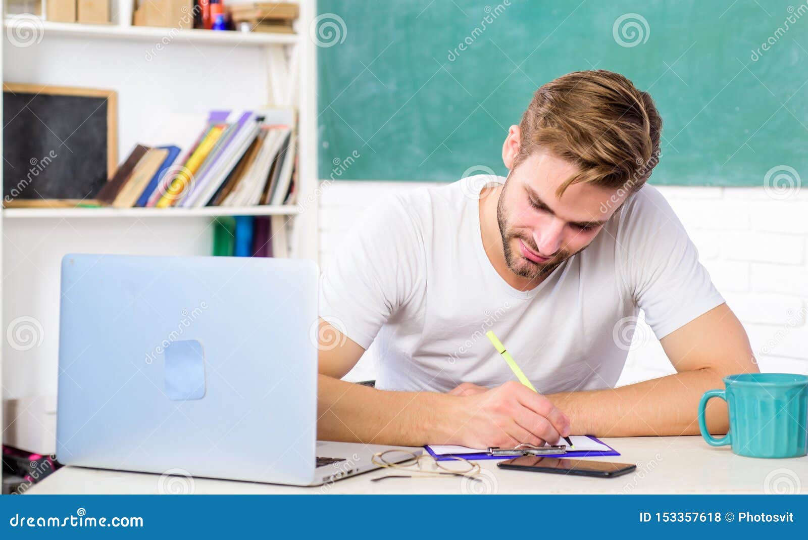 High School and University. Student Learn Programming Language ...