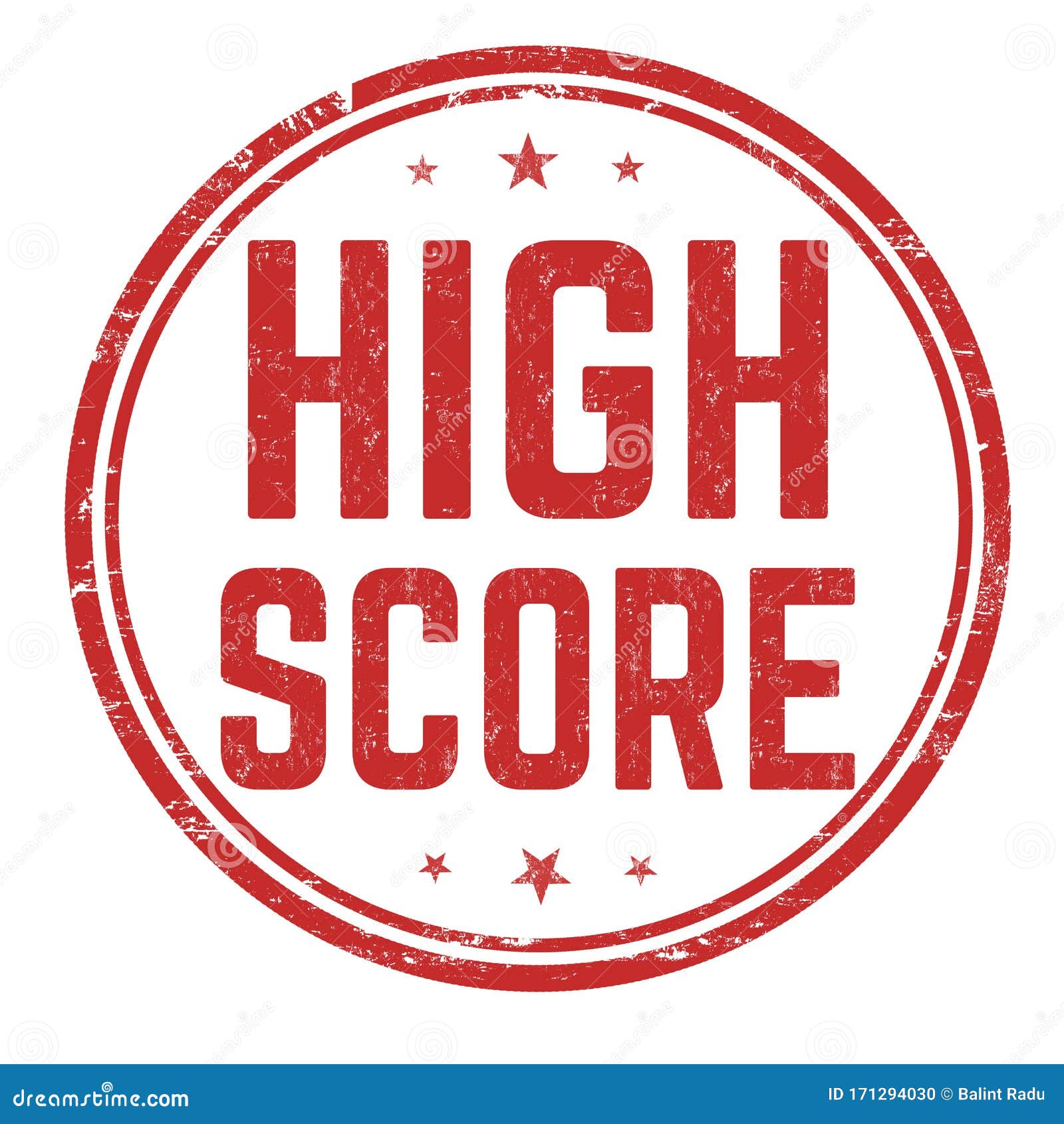 High score sign or stamp stock vector. Illustration of graphic - 171294030