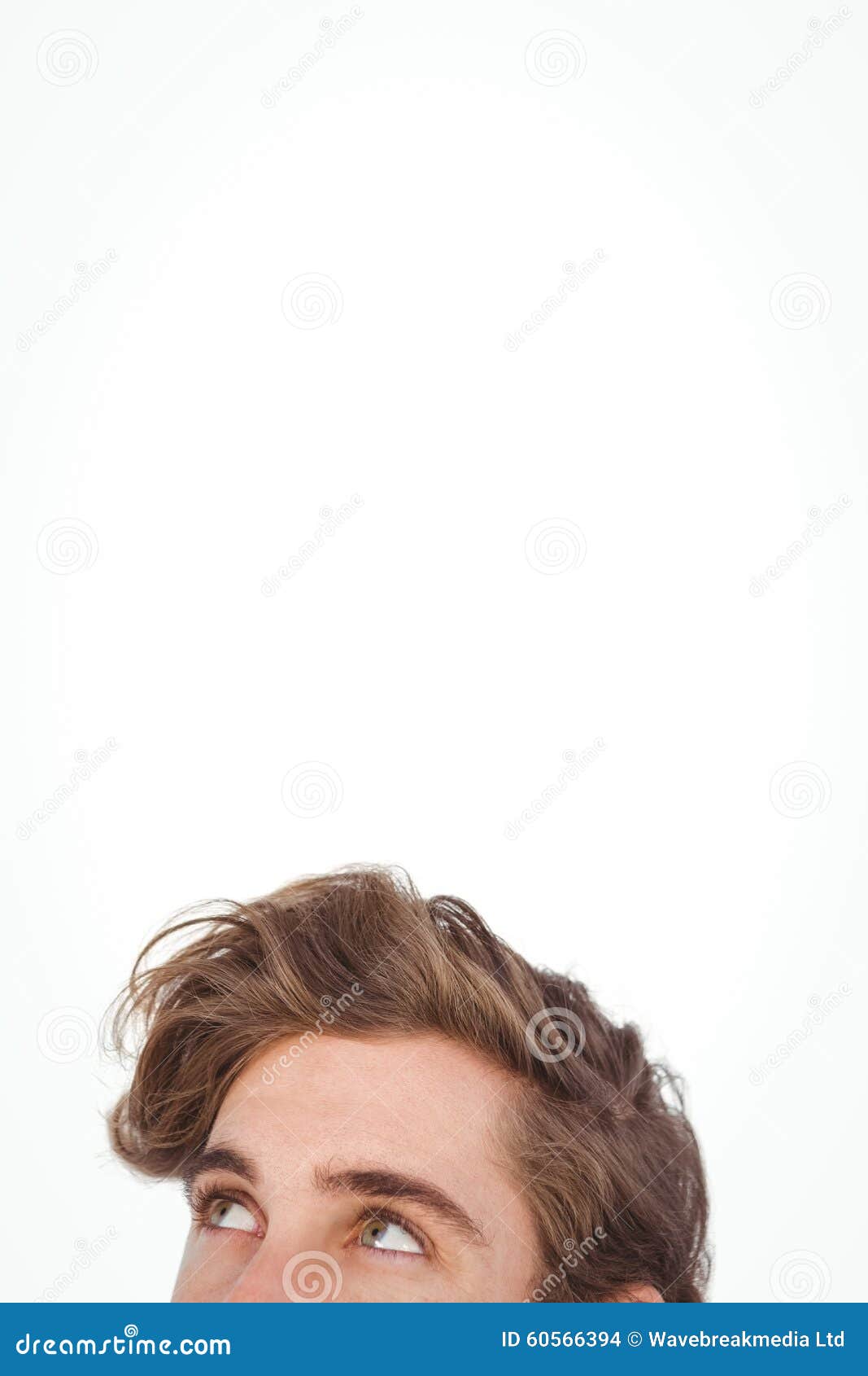 High Section of Man Looking Up Stock Photo - Image of dreaming, human ...