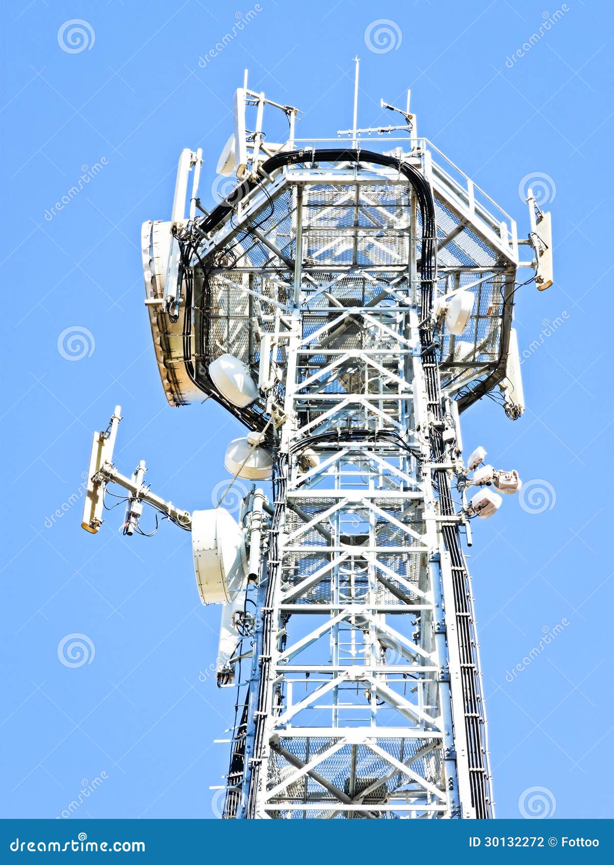 Communication tower stock photo. Image of clear, mobile - 30132272