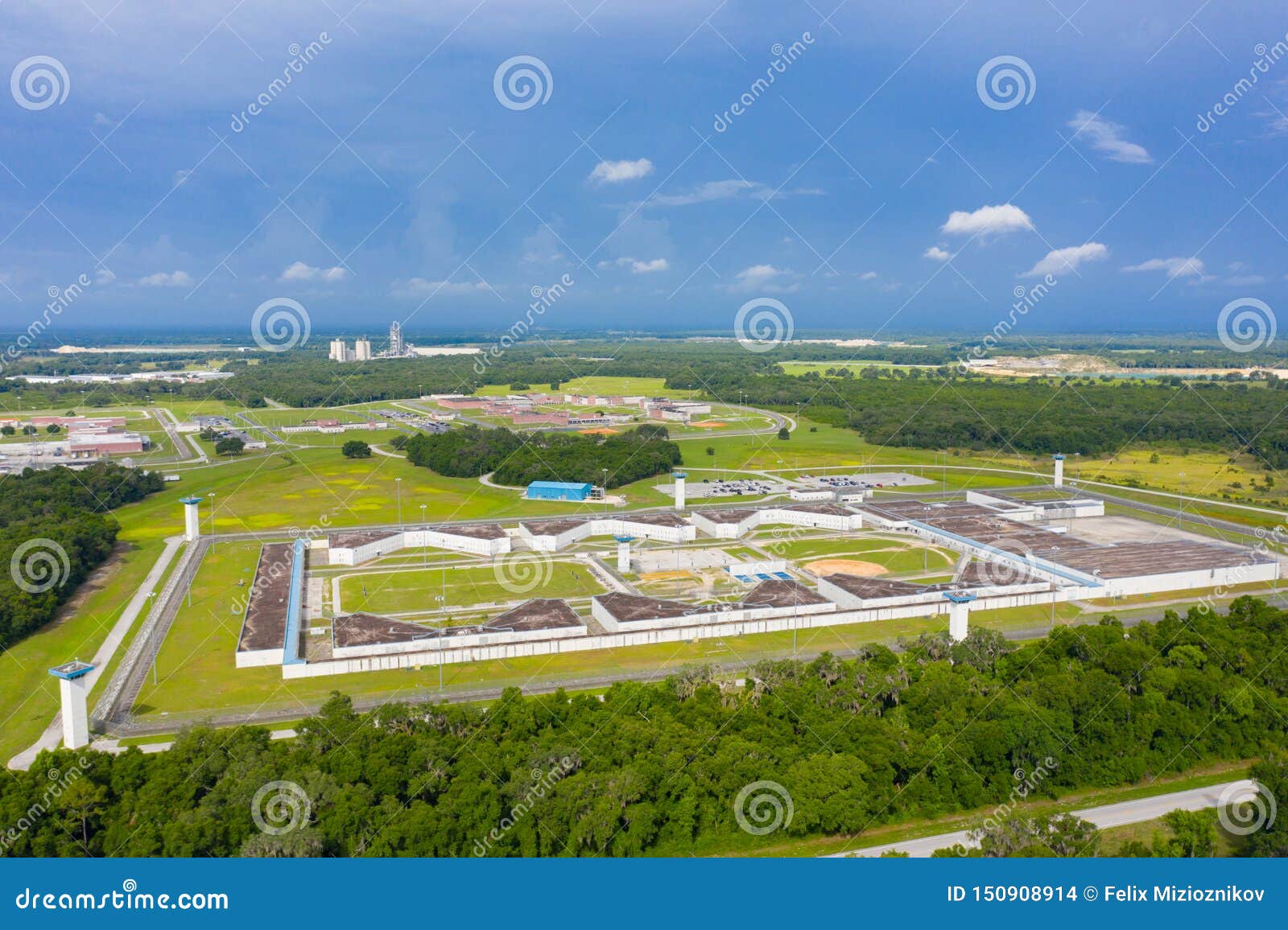 High Security Federal Prison in Florida USA Stock Photo - Image of ...