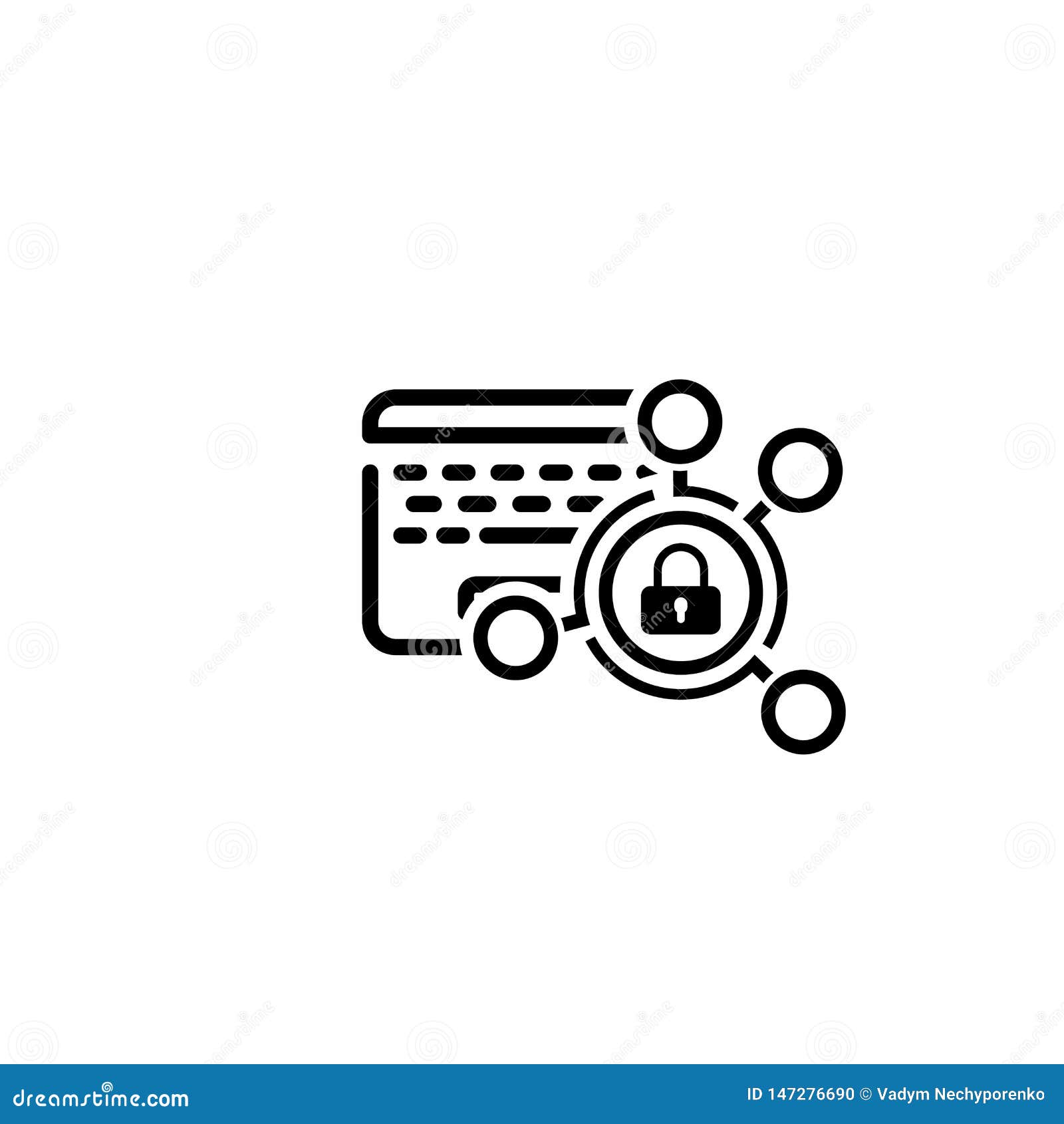 High Security Level Icon. Flat Design Stock Illustration - Illustration ...