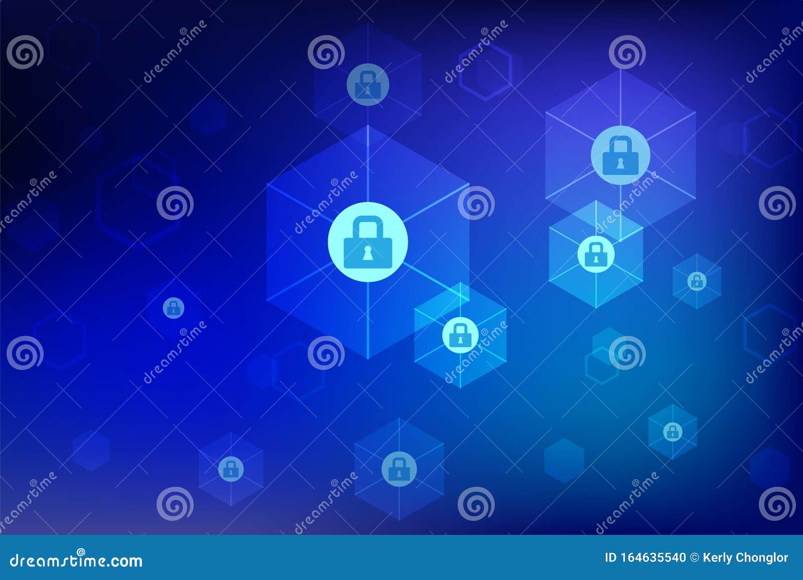 High Security and Privacy Abstract. Protection Digital with Padlock ...