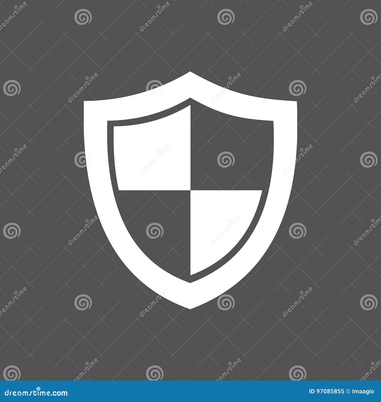 High security shield icon stock vector. Illustration of shade - 97085855