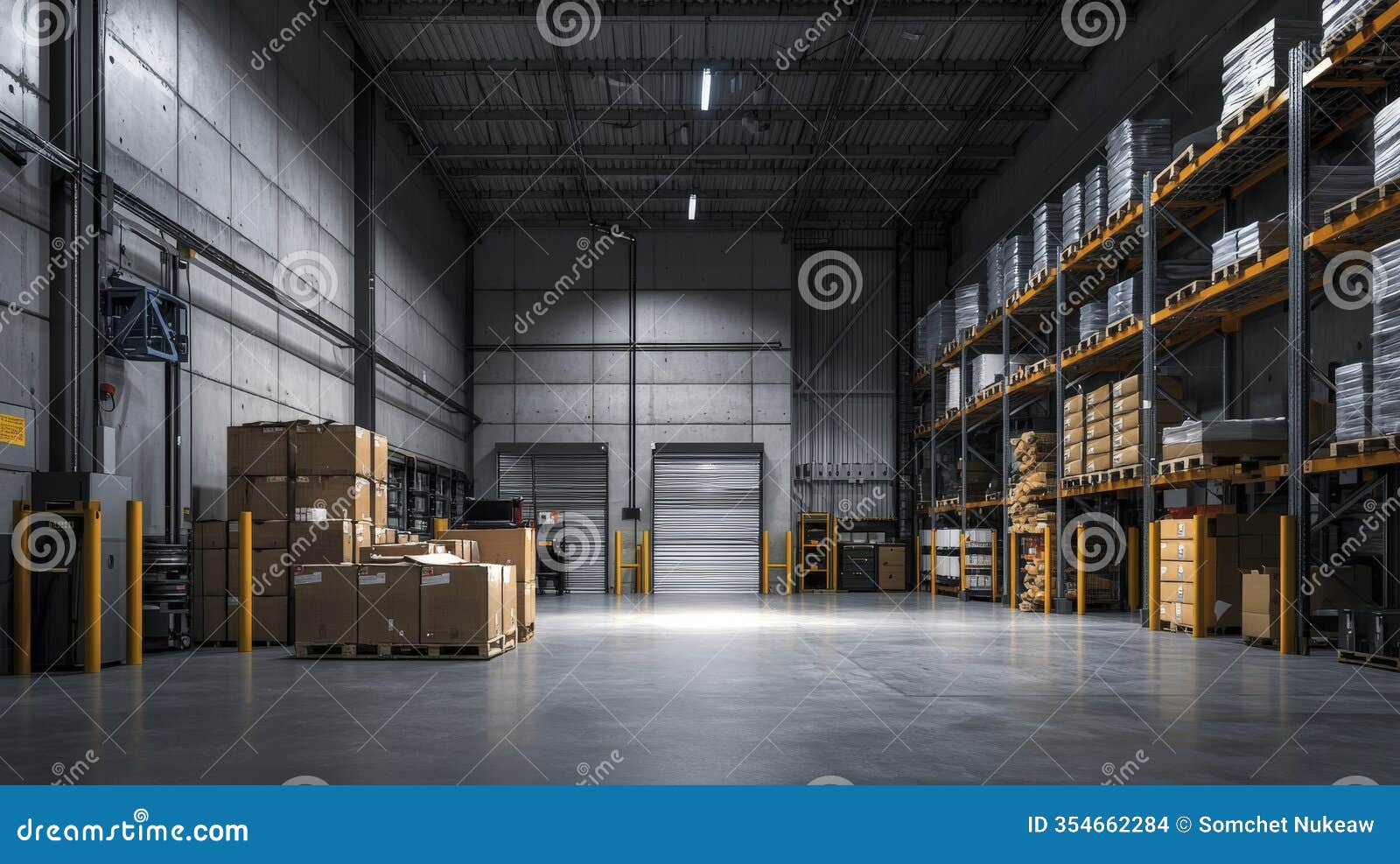 High-security Storage Facility Overview Industrial Warehouse Visual ...