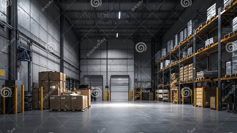 High-security Storage Facility Overview Industrial Warehouse Visual ...