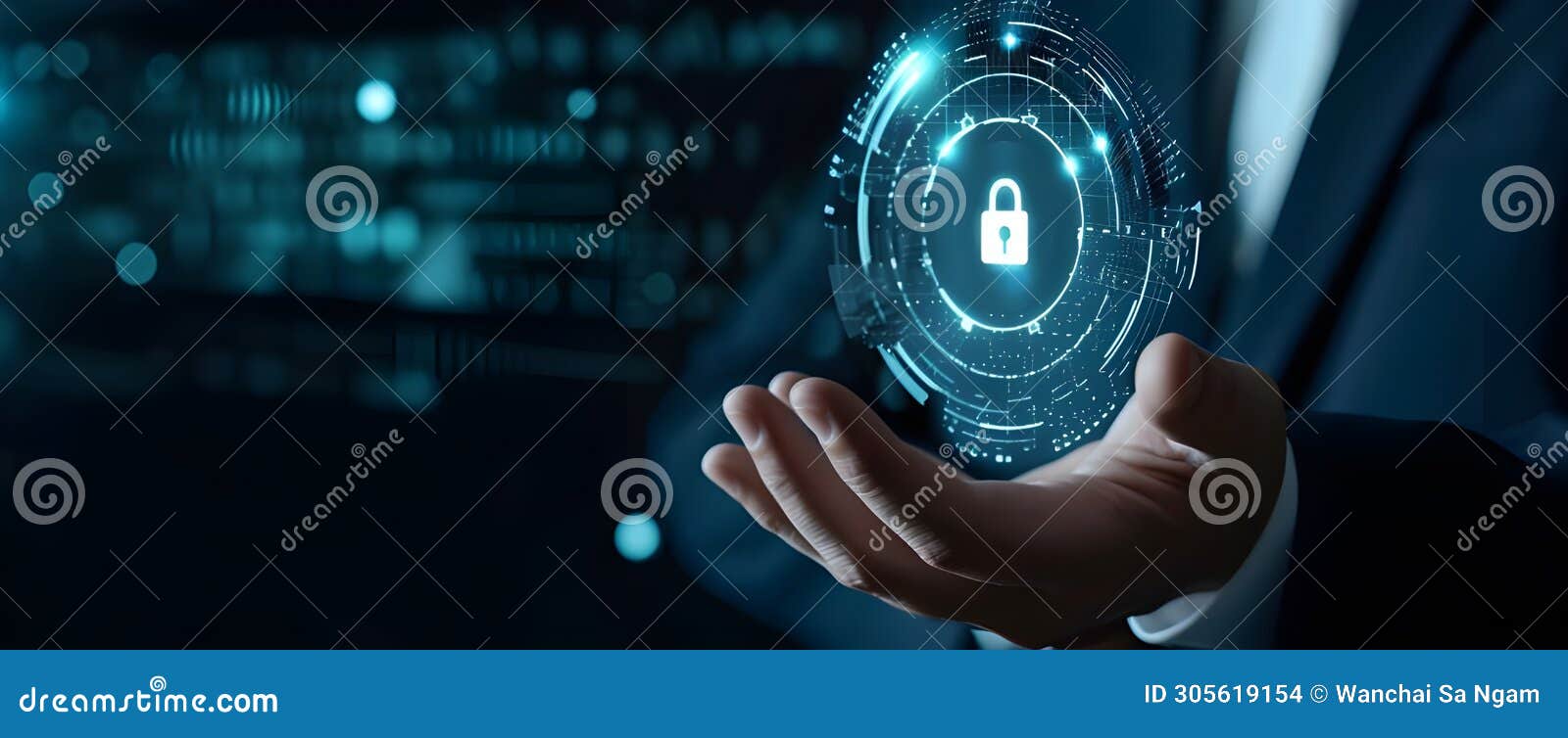 High Security System of the Future, Hologram System, Multi-layer Locking, Generative AI Stock ...