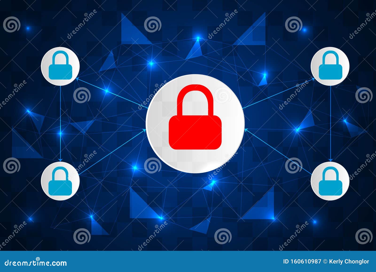 High Security while Using Internet. Stock Image - Image of data ...