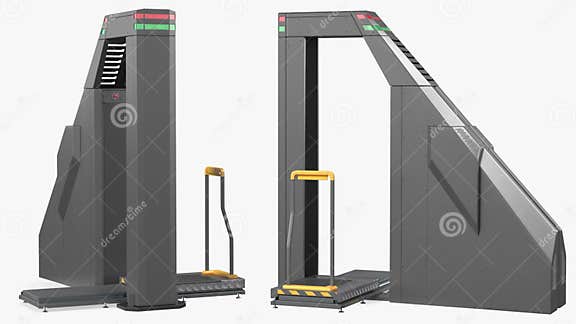 High Security Walk through Metal Detector System Stock Photo - Image of ...