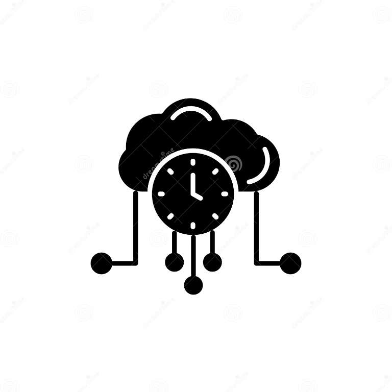 High Server Uptime Icon Set. Network Reliability with High Server and ...