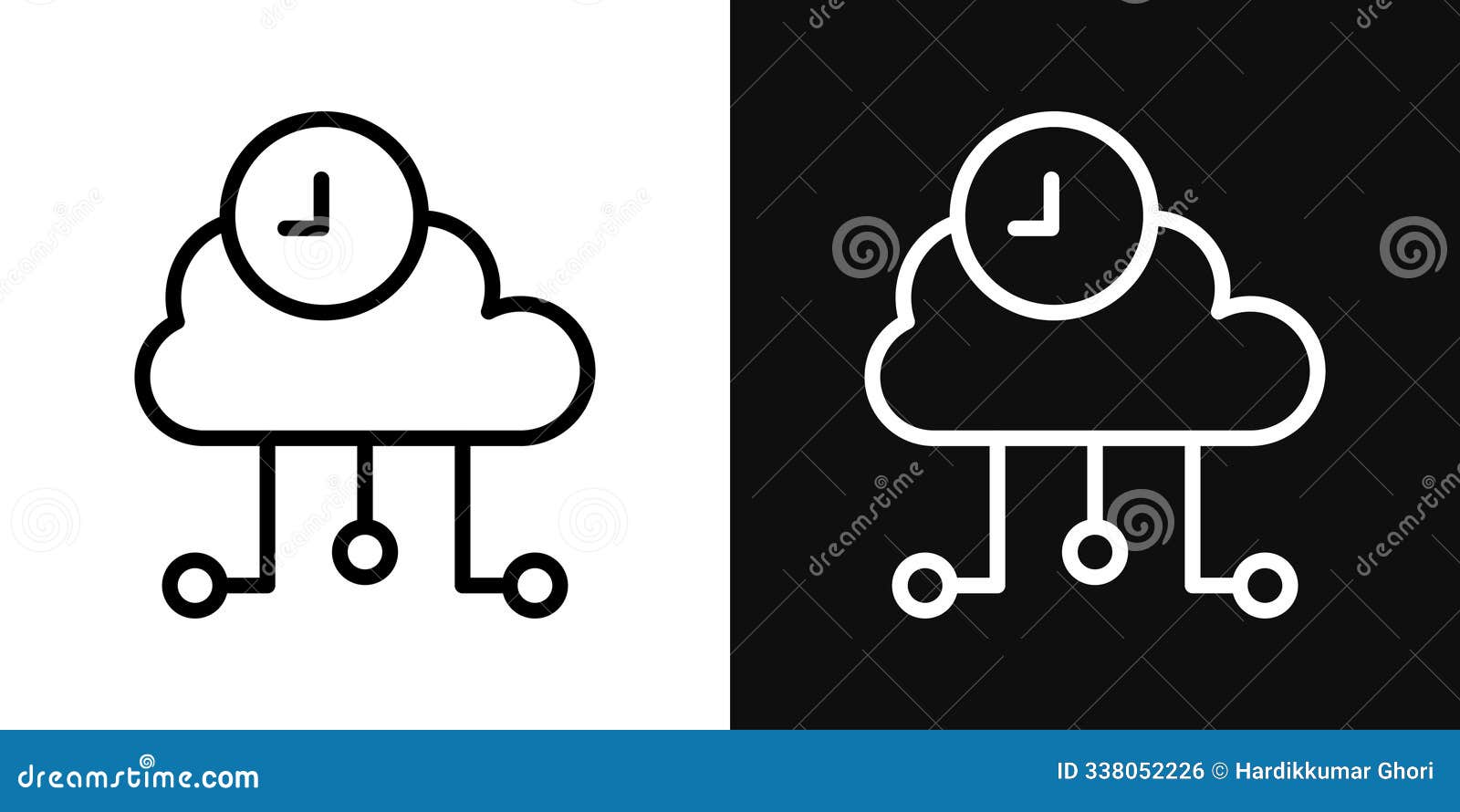 High Server Uptime Icon Set. Network Reliability with High Server and ...