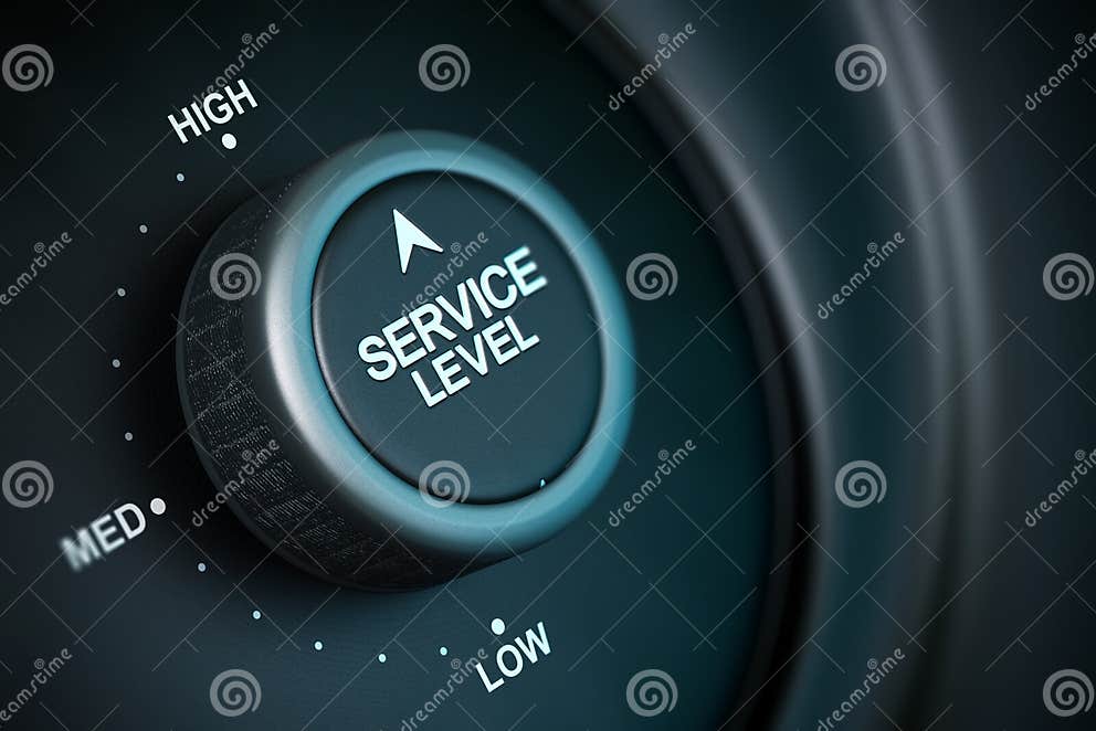 High service level stock illustration. Illustration of blue - 26770314