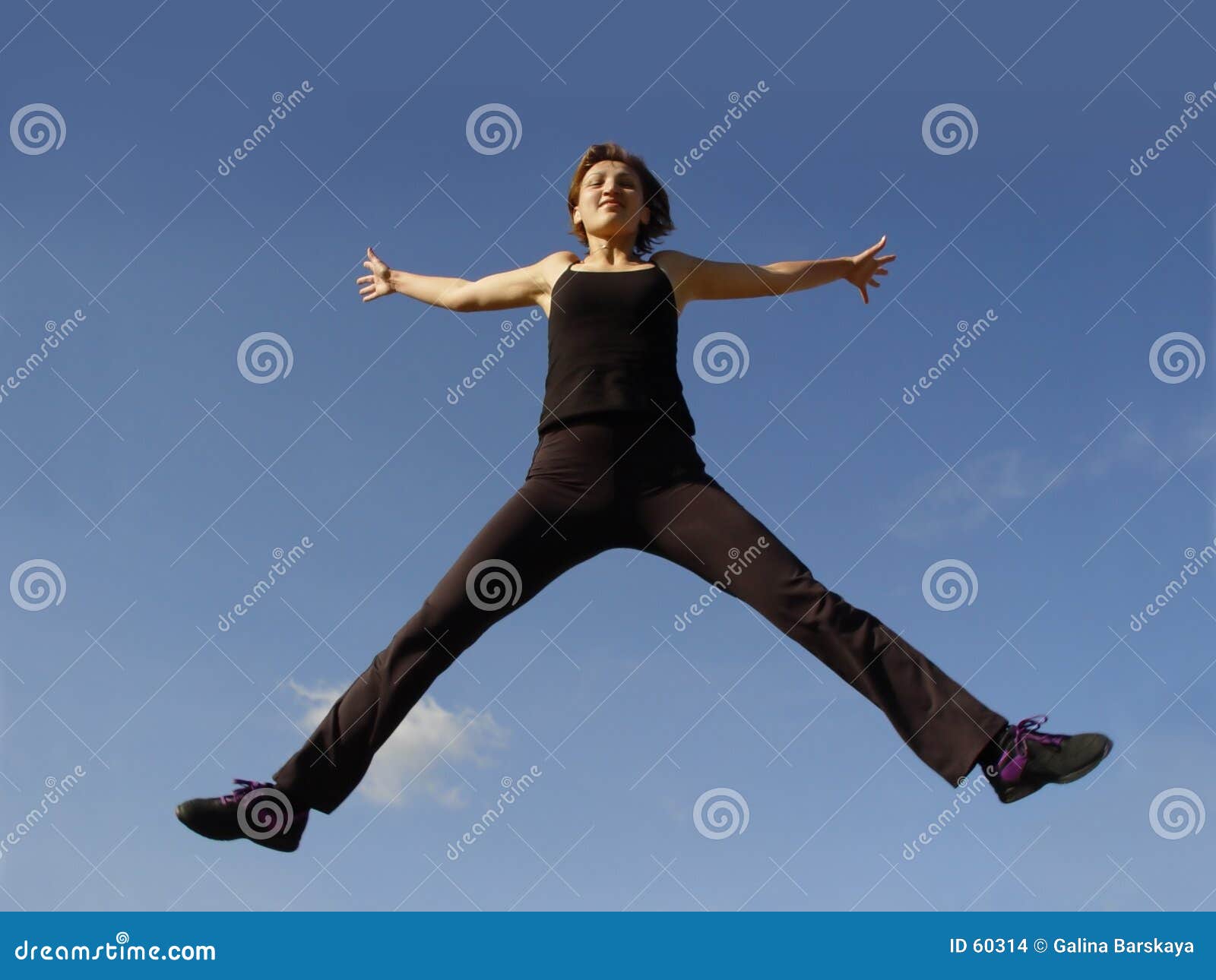 High in the sky stock photo. Image of motion, people, jumping - 60314