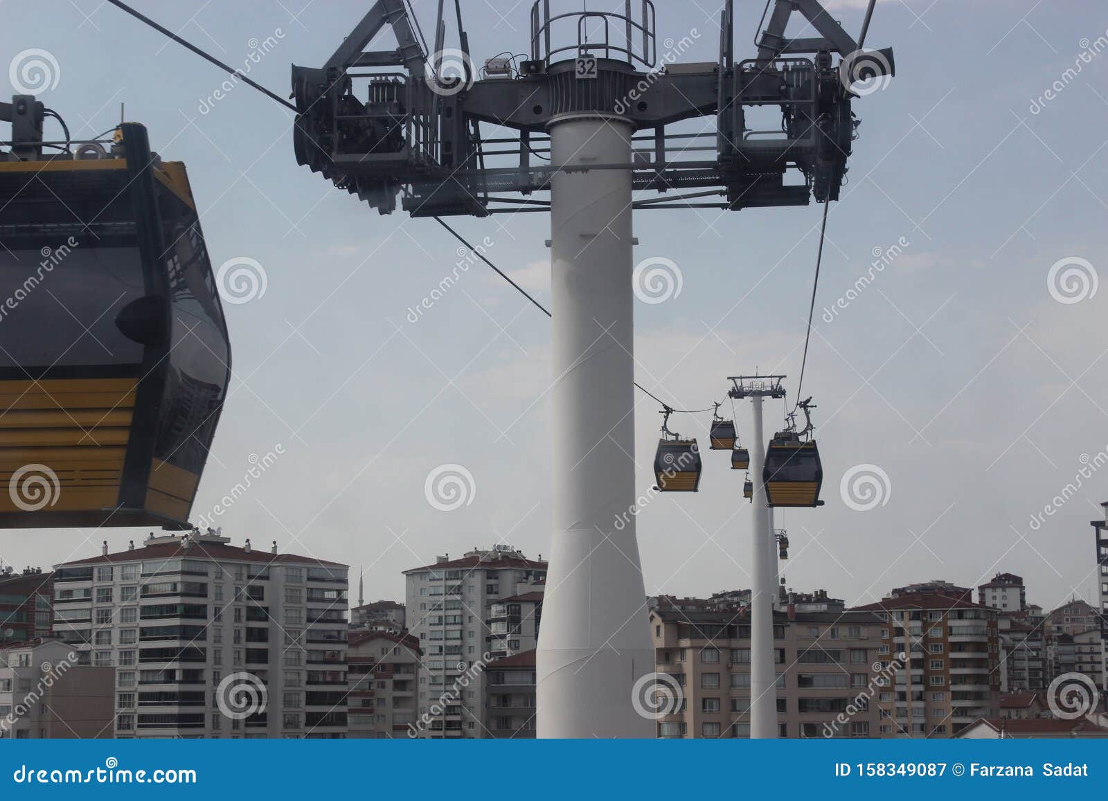 Teleferic in the sky stock image. Image of teleferic - 158349087