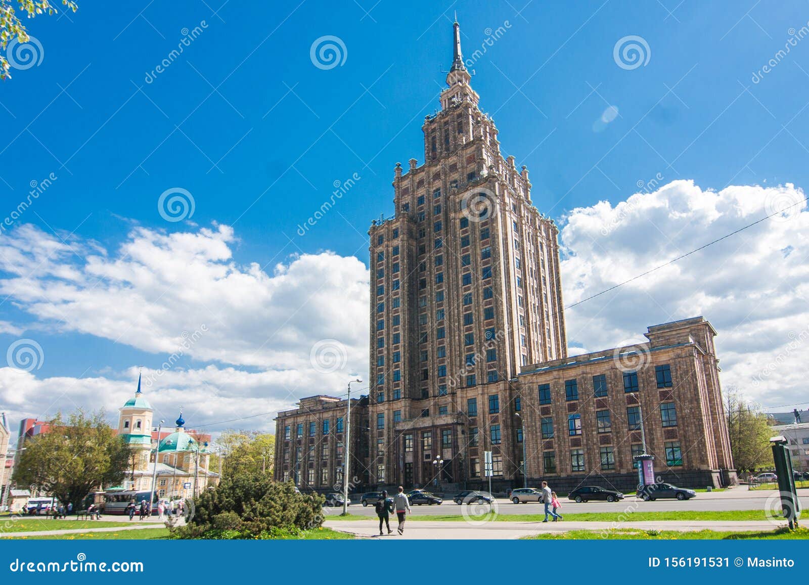 The High Soviet Building in Riga Editorial Photo - Image of spring ...