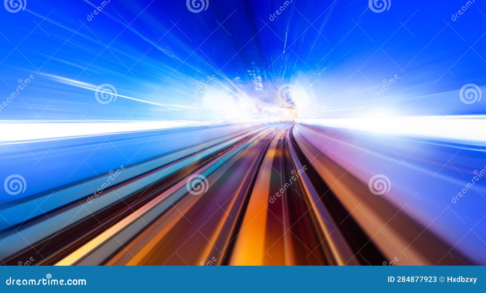 High Speed Track of Motion Light for Background Stock Image - Image of ...