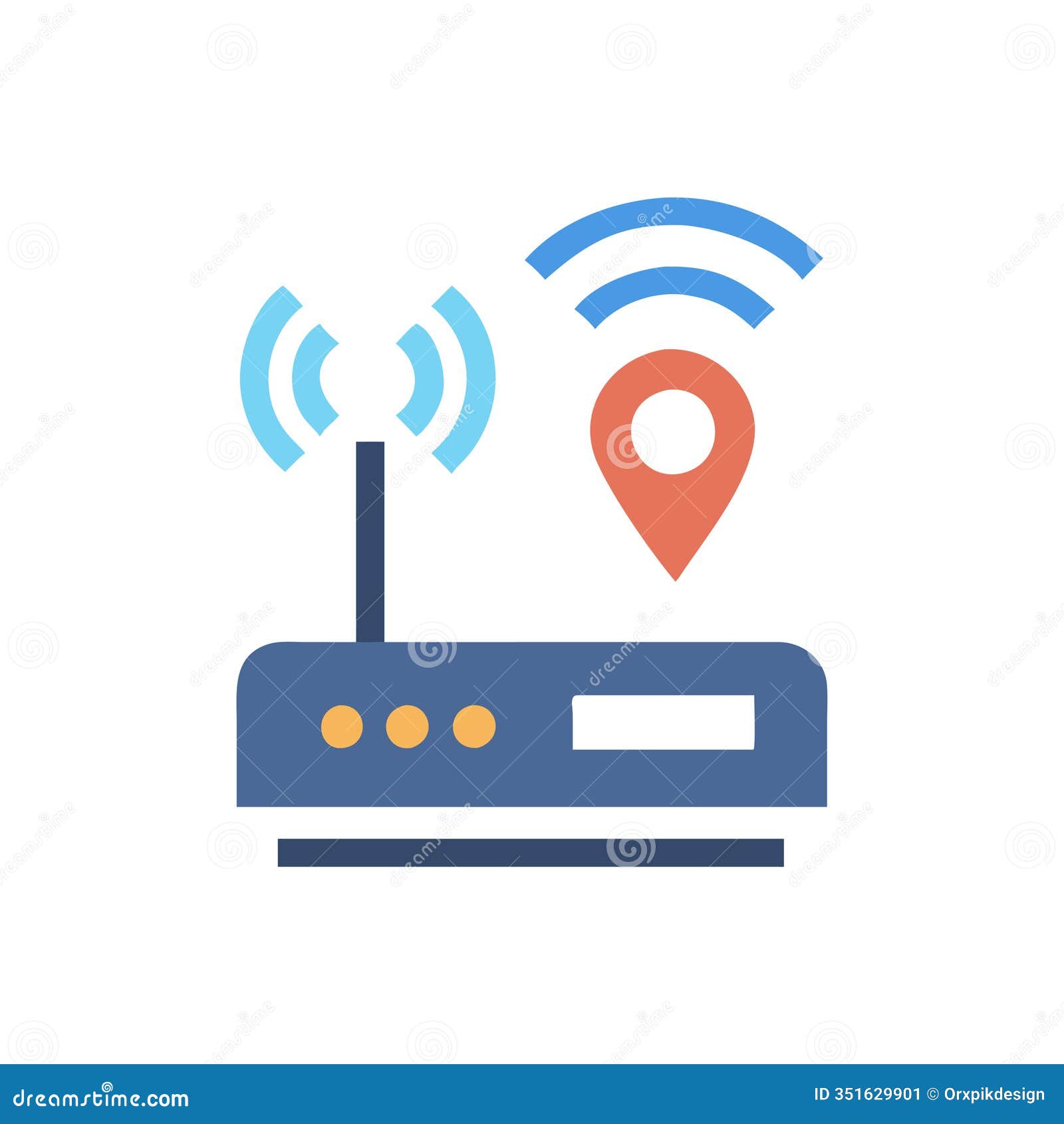 High-Speed Access Point Icon Stock Vector - Illustration of network ...