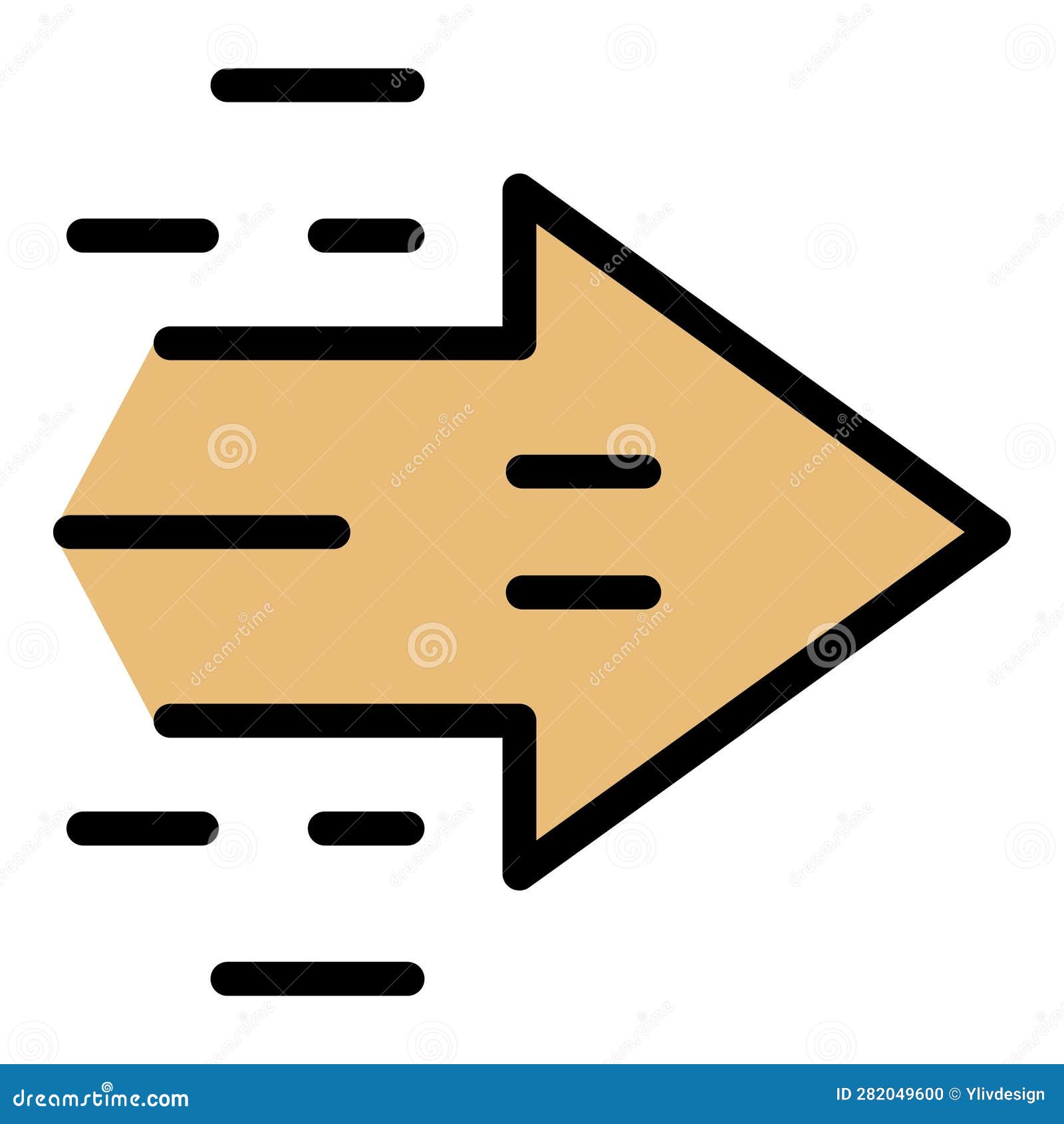 High Speed Arrow Icon Vector Flat Stock Vector - Illustration of ...