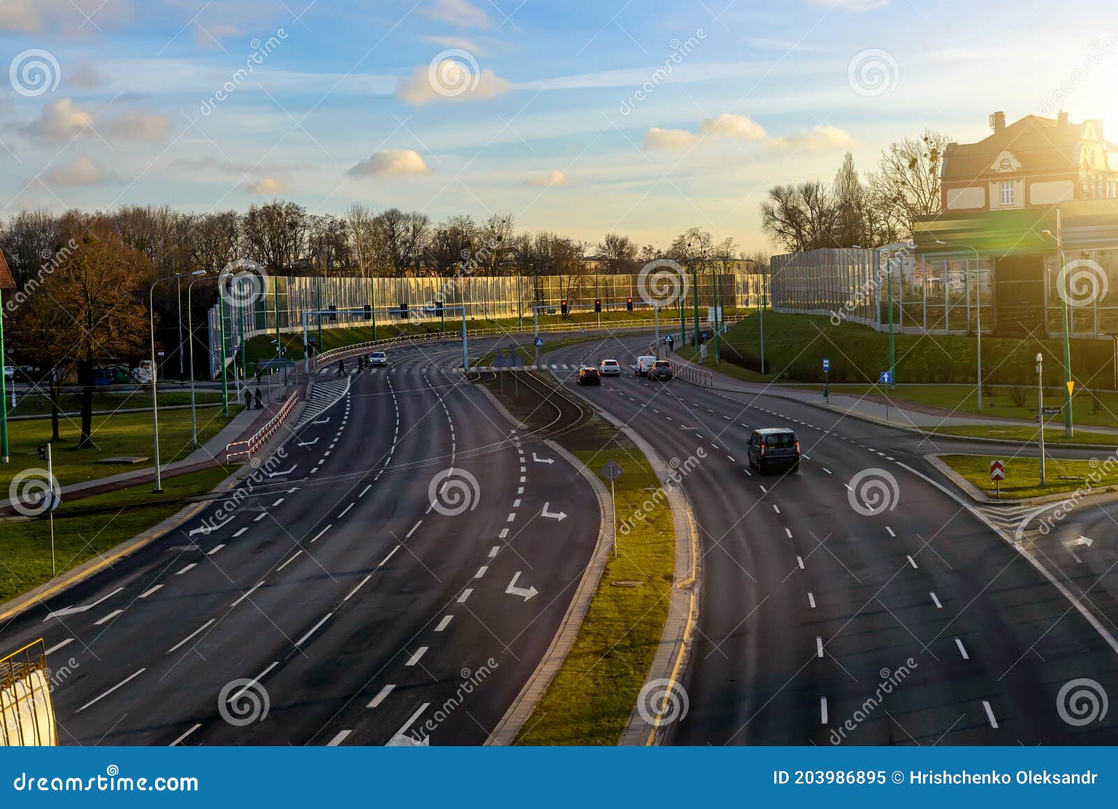 High Speed Autobahn in Poland Stock Image - Image of insulation ...