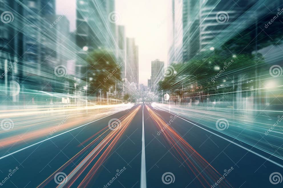High Speed with Binary Code Numbers on Motion Blurred Path or Track, Speed and Faster Digital ...