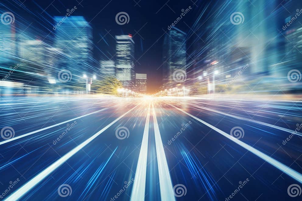 High Speed with Binary Code Numbers on Motion Blurred Path or Track, Speed and Faster Digital ...