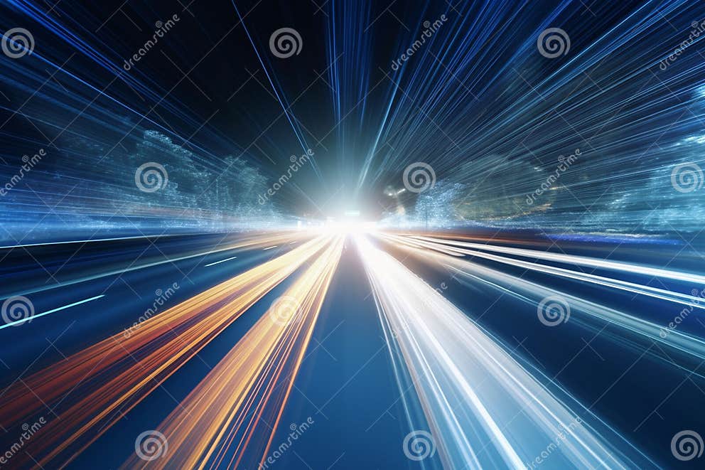 High Speed with Binary Code Numbers on Motion Blurred Path or Track, Speed and Faster Digital ...