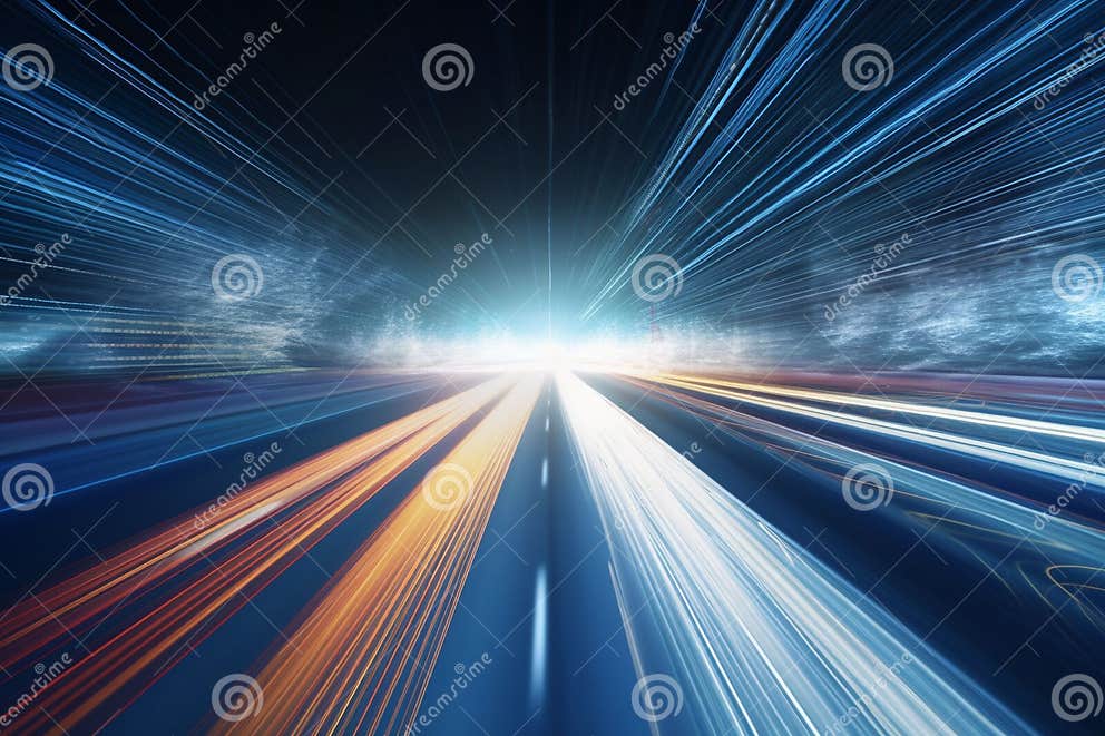High Speed with Binary Code Numbers on Motion Blurred Path or Track, Speed and Faster Digital ...