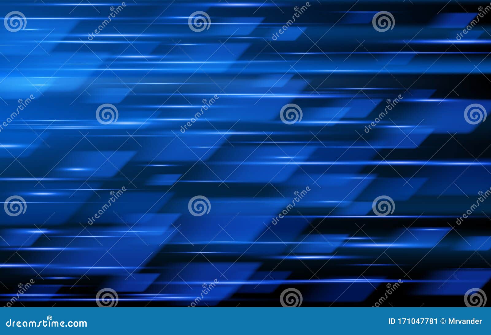 High Speed. Blue Abstract Technology Background Stock Vector ...