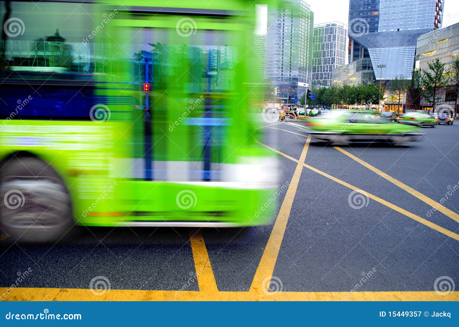 High Speed and Blurred Bus Trails Stock Image - Image of trail ...