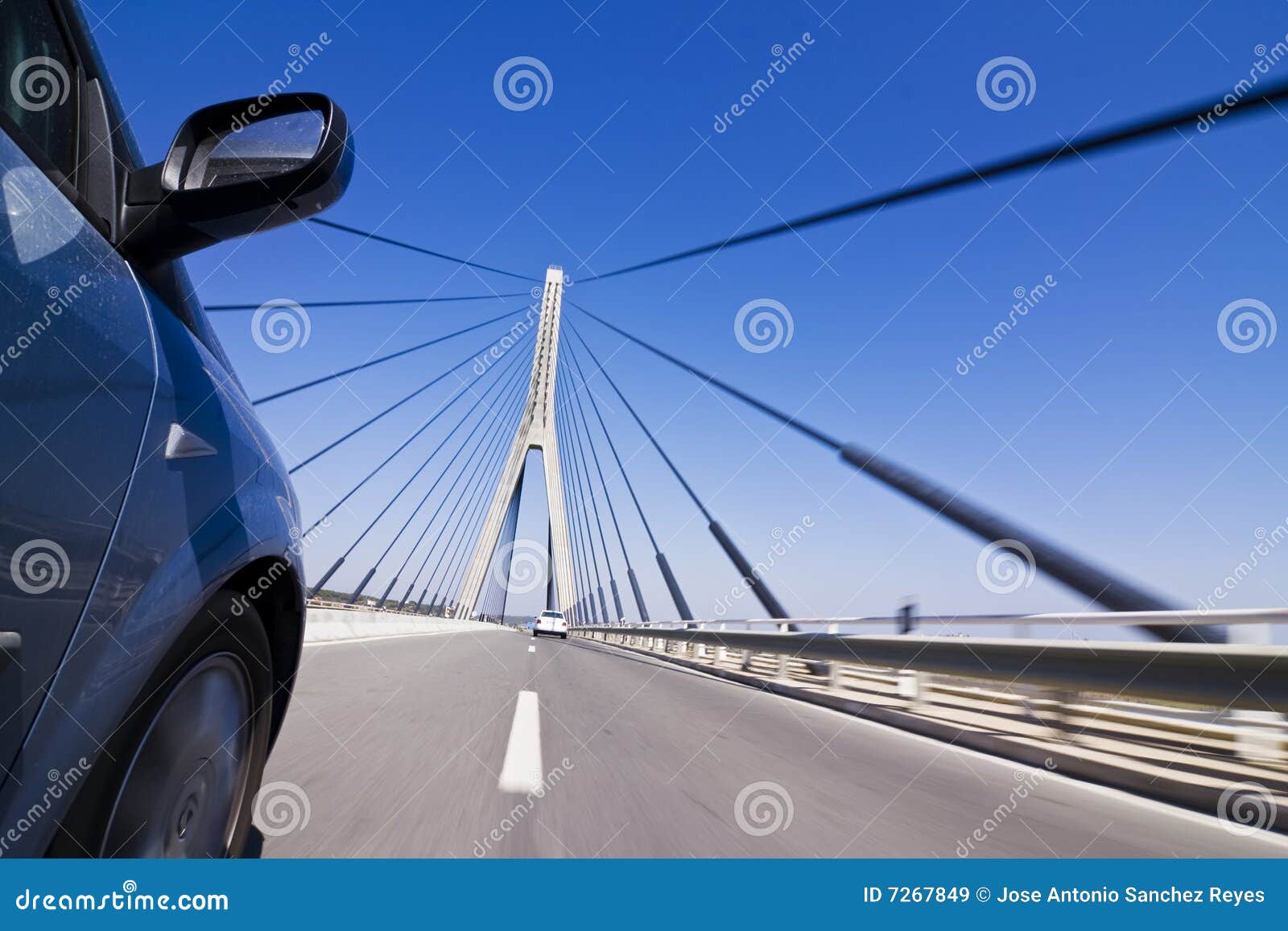 High speed on the bridge stock image. Image of riding - 7267849