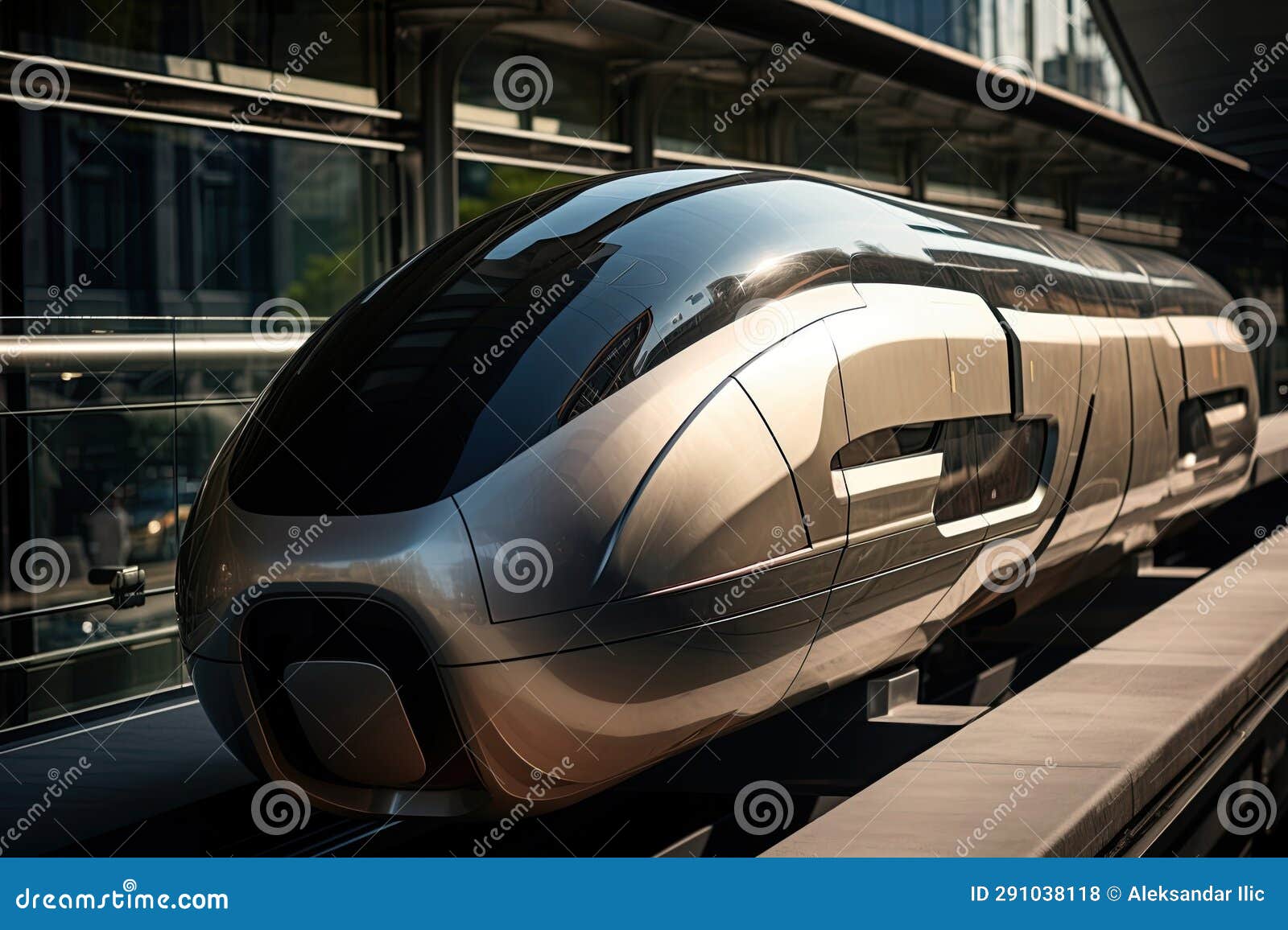 High-speed Bullet Train. Future of Railroad Transportation. Generative ...