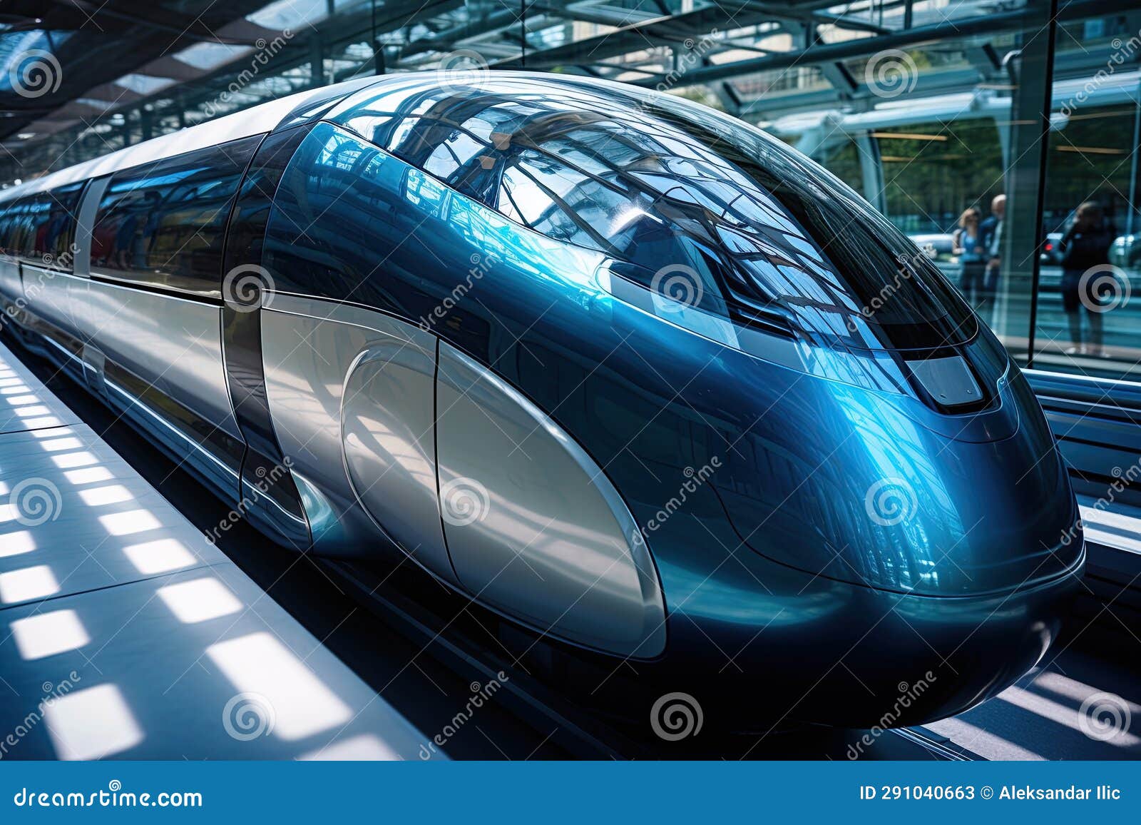 High-speed Bullet Train. Future of Railroad Transportation. Generative ...