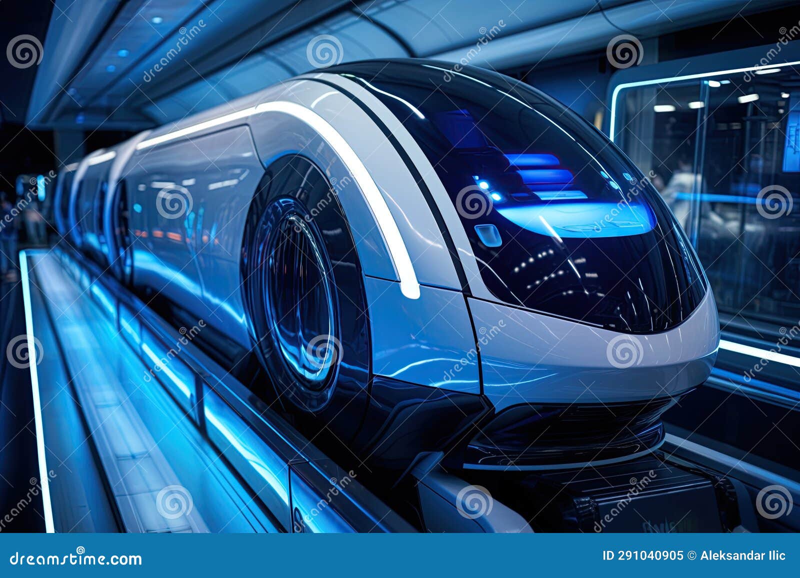 High-speed Bullet Train. Future of Railroad Transportation. Generative ...