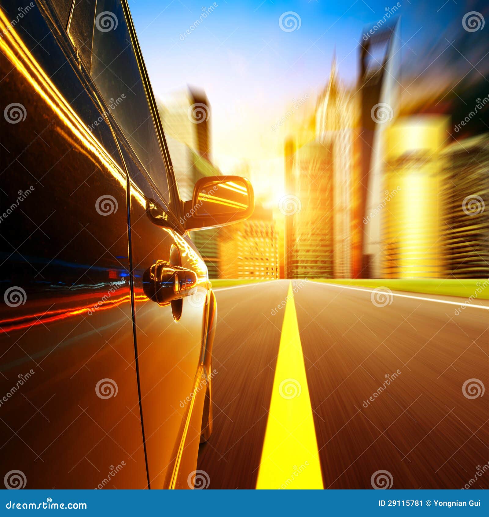 High-speed car stock image. Image of driver, movement - 29115781
