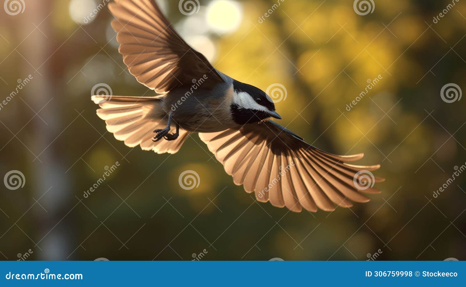 High-speed Chickadee Flying in Forest - Real Image (8k Stock ...
