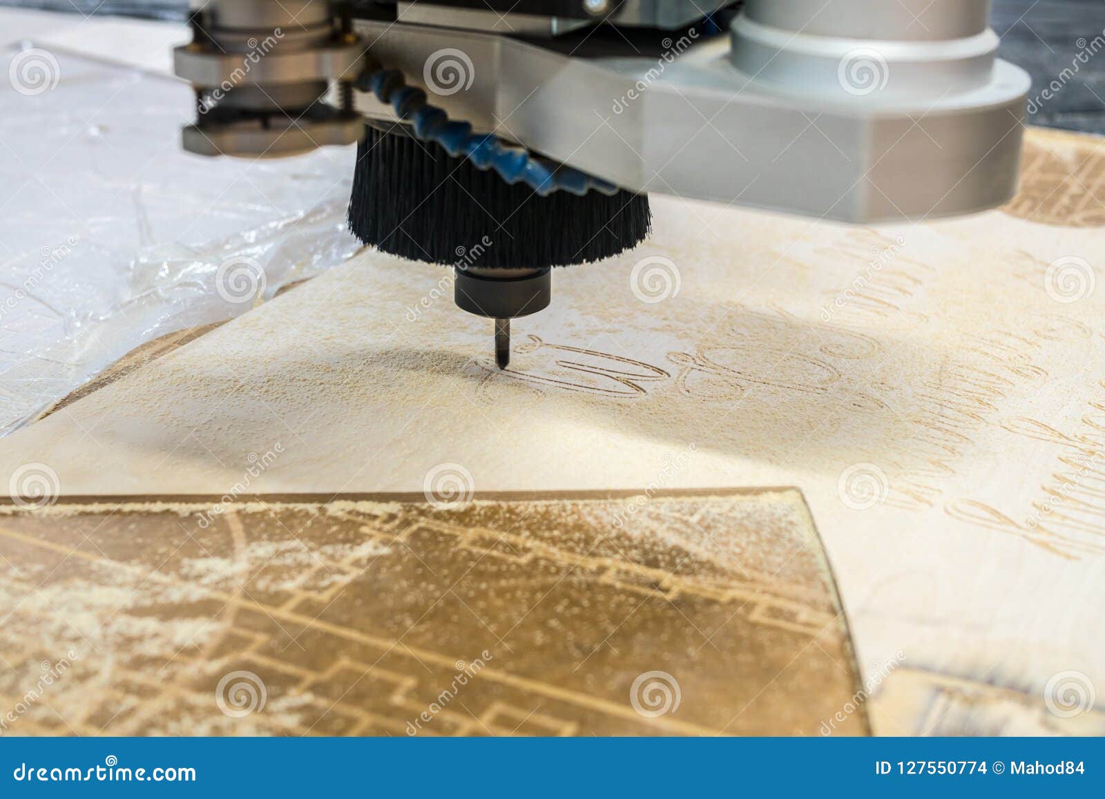 High Speed CNC Milling Machine. Stock Photo - Image of head, automation ...